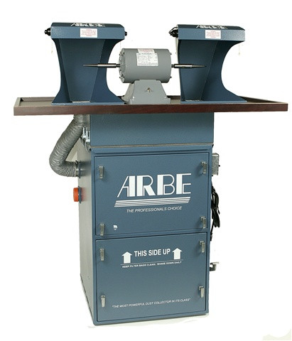 ARBE Double Spindle Polishing Motor and 2 Hoods Model # FMD-940