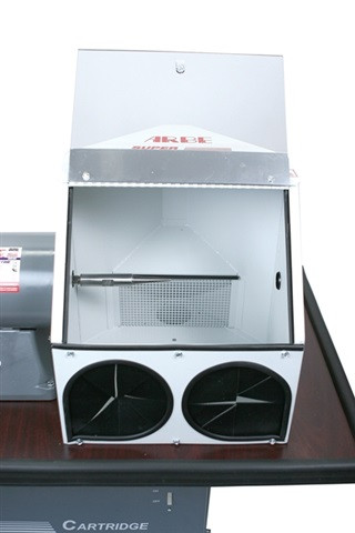 SIT DOWN FLOOR MODEL POLISHING SYSTEM W/ 1 H.P CARTRIDGE FILTER DUST ...