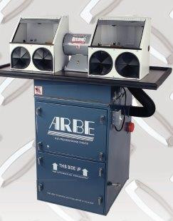 Arbe Floor Model Polishing System w/1 HP Dust Collector, 1/2 HP Double ...
