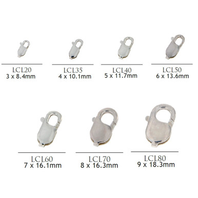 14Kw White Gold Lobster Lock
