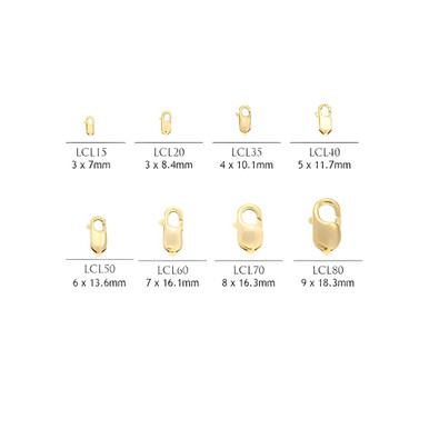 10KY Yellow Gold Lobster Lock