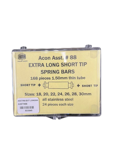 #1021 Extra Thin Double Flange Spring Bars (1.27MM)