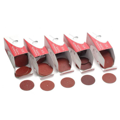 Adalox 1-1/2" Pin Hole Sanding Discs-Box of 100