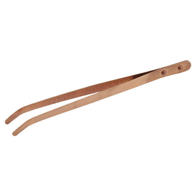 Copper Tong with Curved Tip 8 1/2 inch