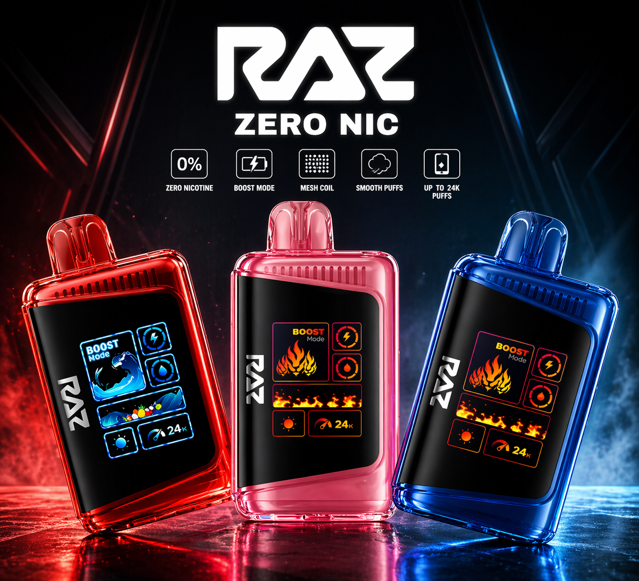 RAZ LTX Zero Nicotine 25,000 Puffs Buy Online | Elements Vape
