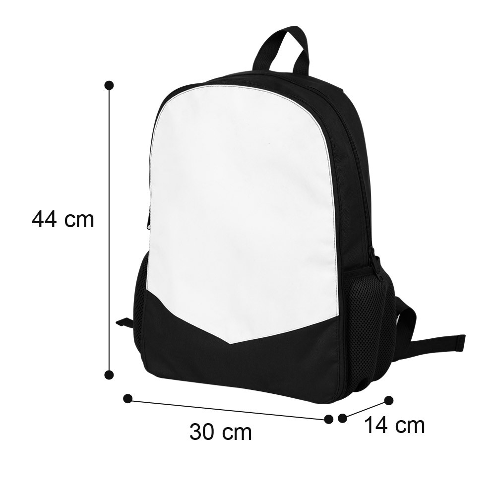 17" Black Sublimation Backpack