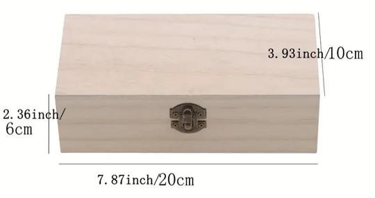 Natural Wood Storage Box - Medium