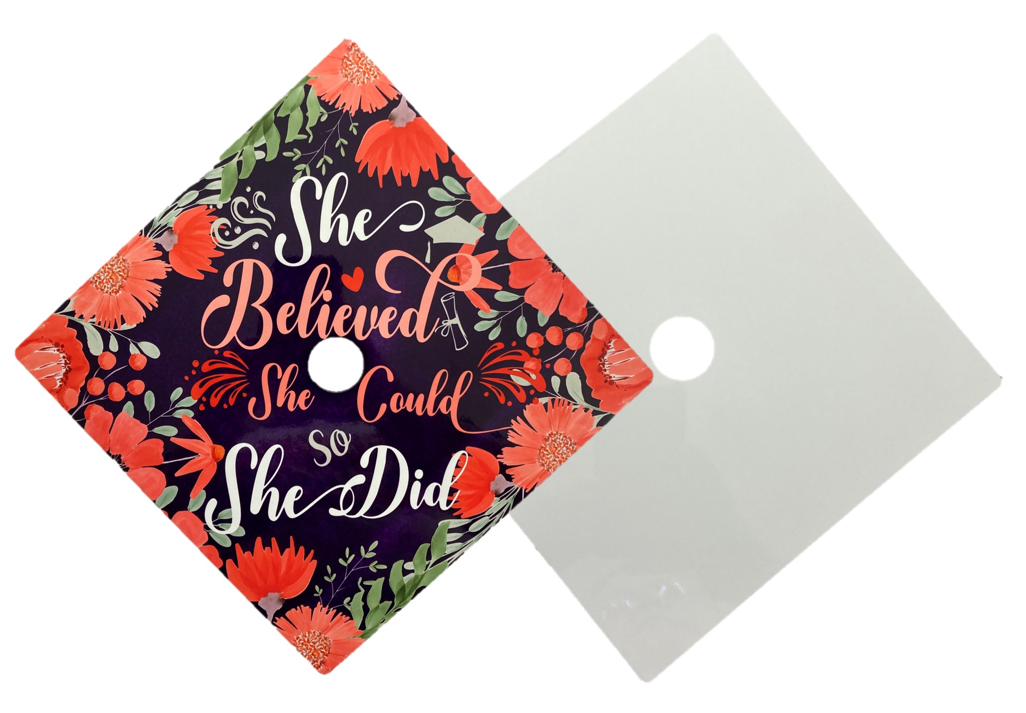 Sublimation MDF Graduation Cap Topper - 2 Sizes Available