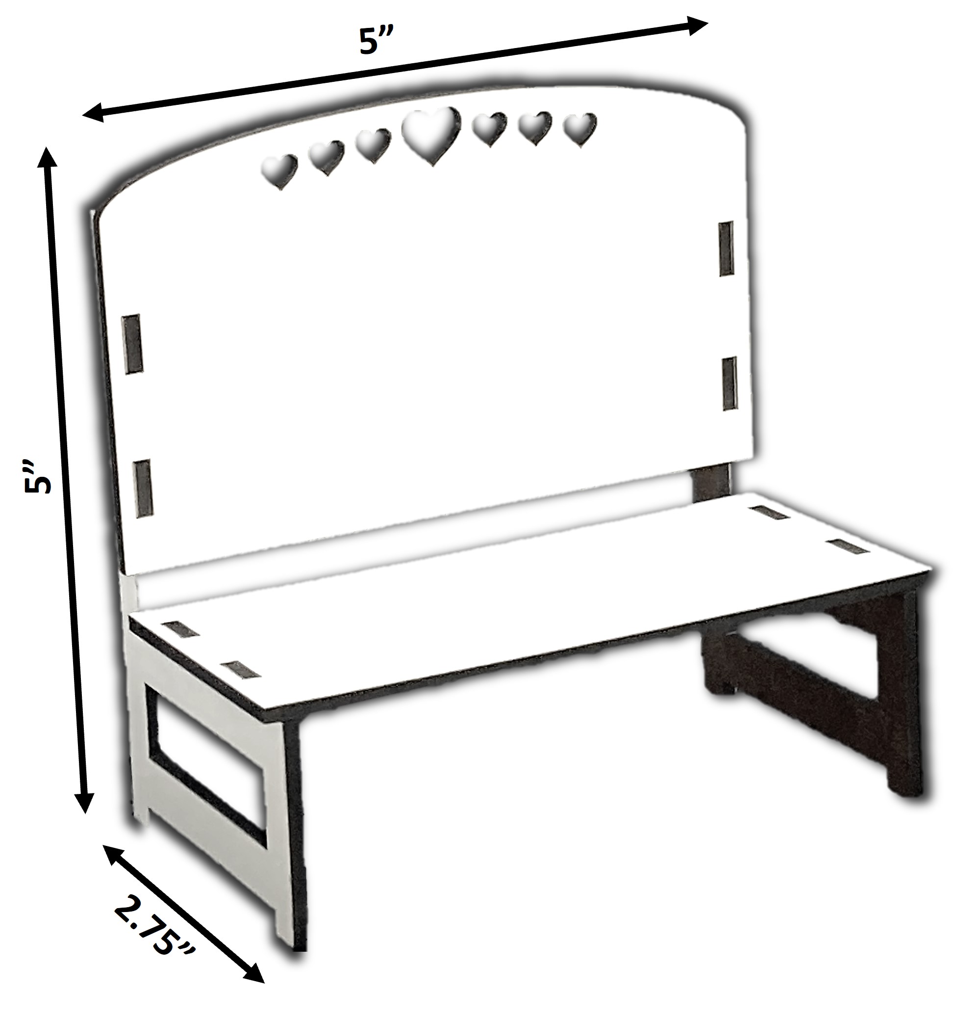 Sublimation Memorial Bench / Chair Ornament Blanks with SVG/PNG - 4 ...