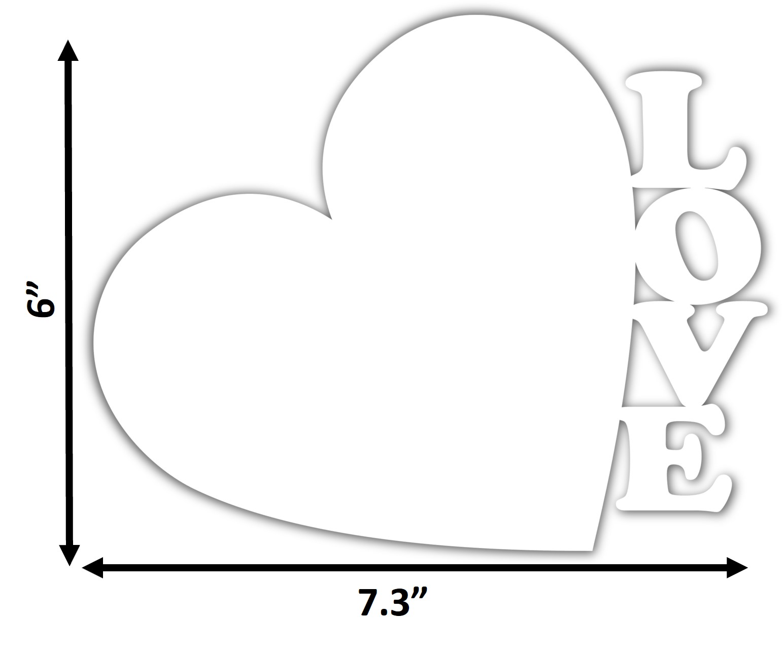 Sublimation Photo Panel LOVE Series - 8 Styles Available