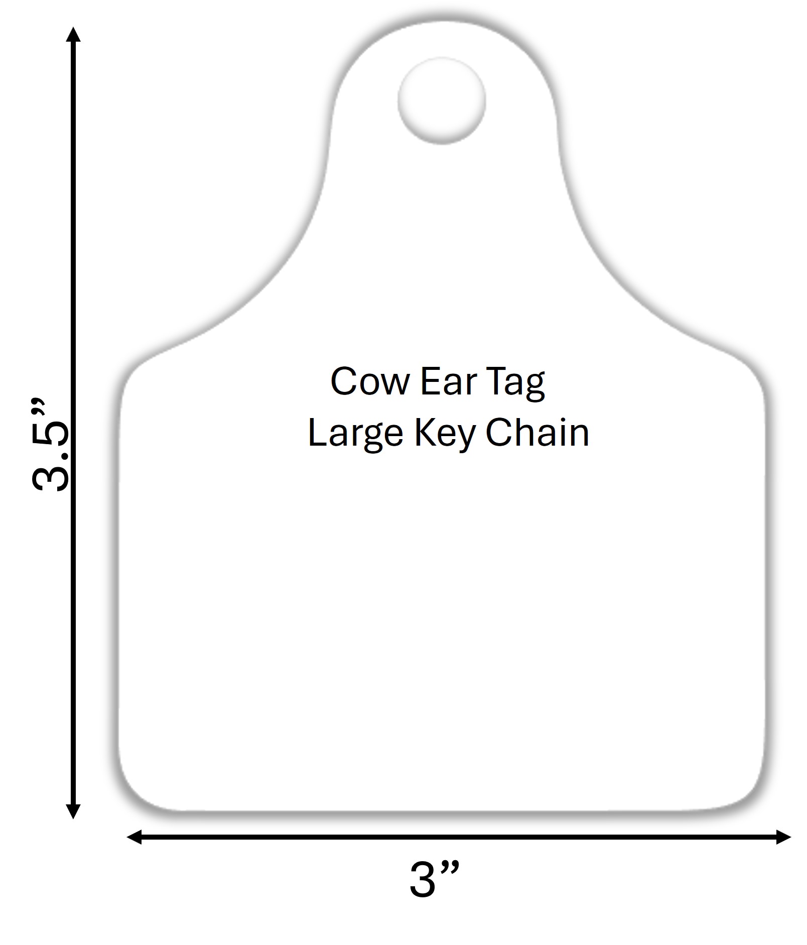 Sublimation Cow Ear Tags - 5 Sizes Available