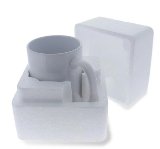 11oz Ceramic Glossy Sublimation Coffee Mug with Box & Foam Packing