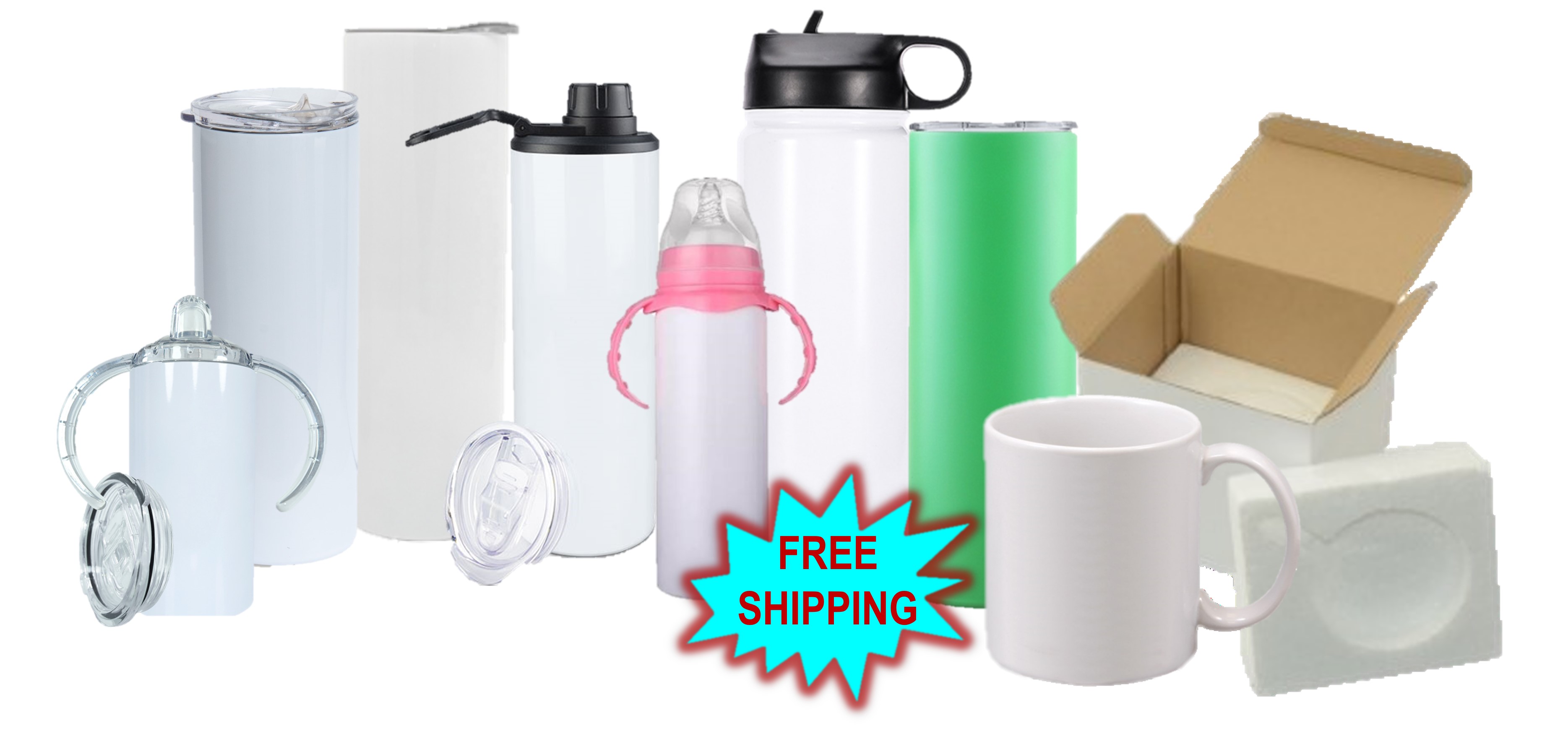 Sublimation Tumbler Sample Bundle - FREE SHIPPING