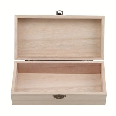 Natural Wood Storage Box - Medium