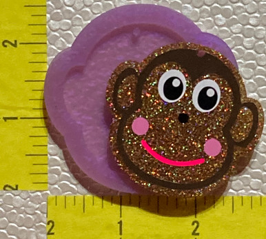 Monkey Face with Hole Mold - Small