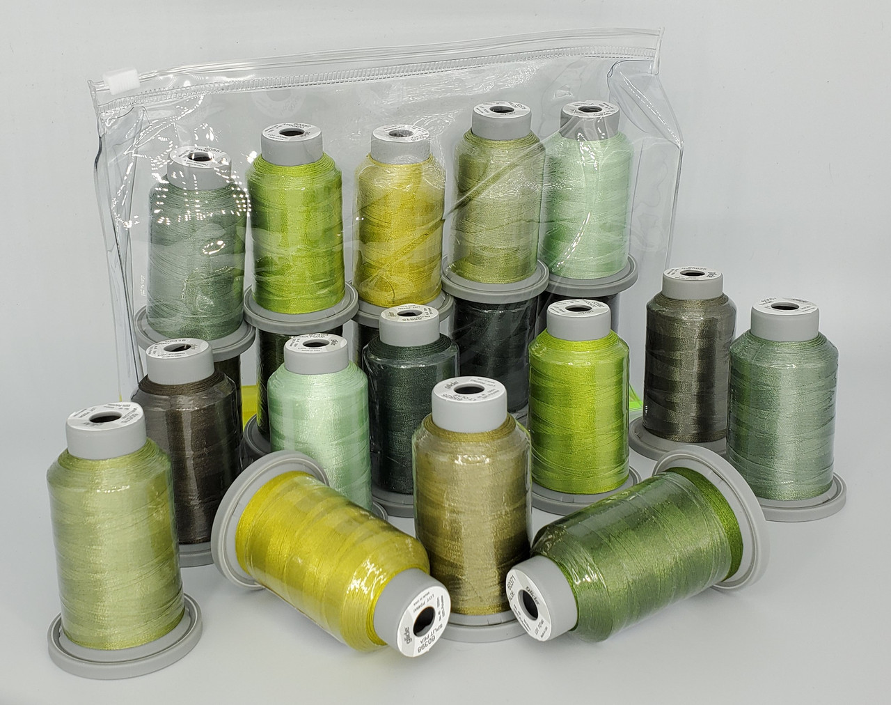 Olive Green Collection of Glide Thread 12 spools - Teryl Loy Enterprises
