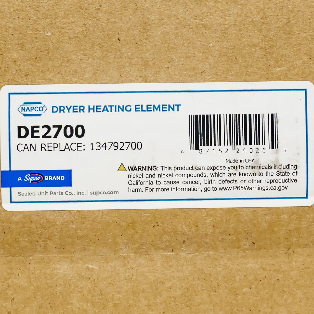 Dryer Element for Electrolux Frigidaire | McCombs Supply | 134792700