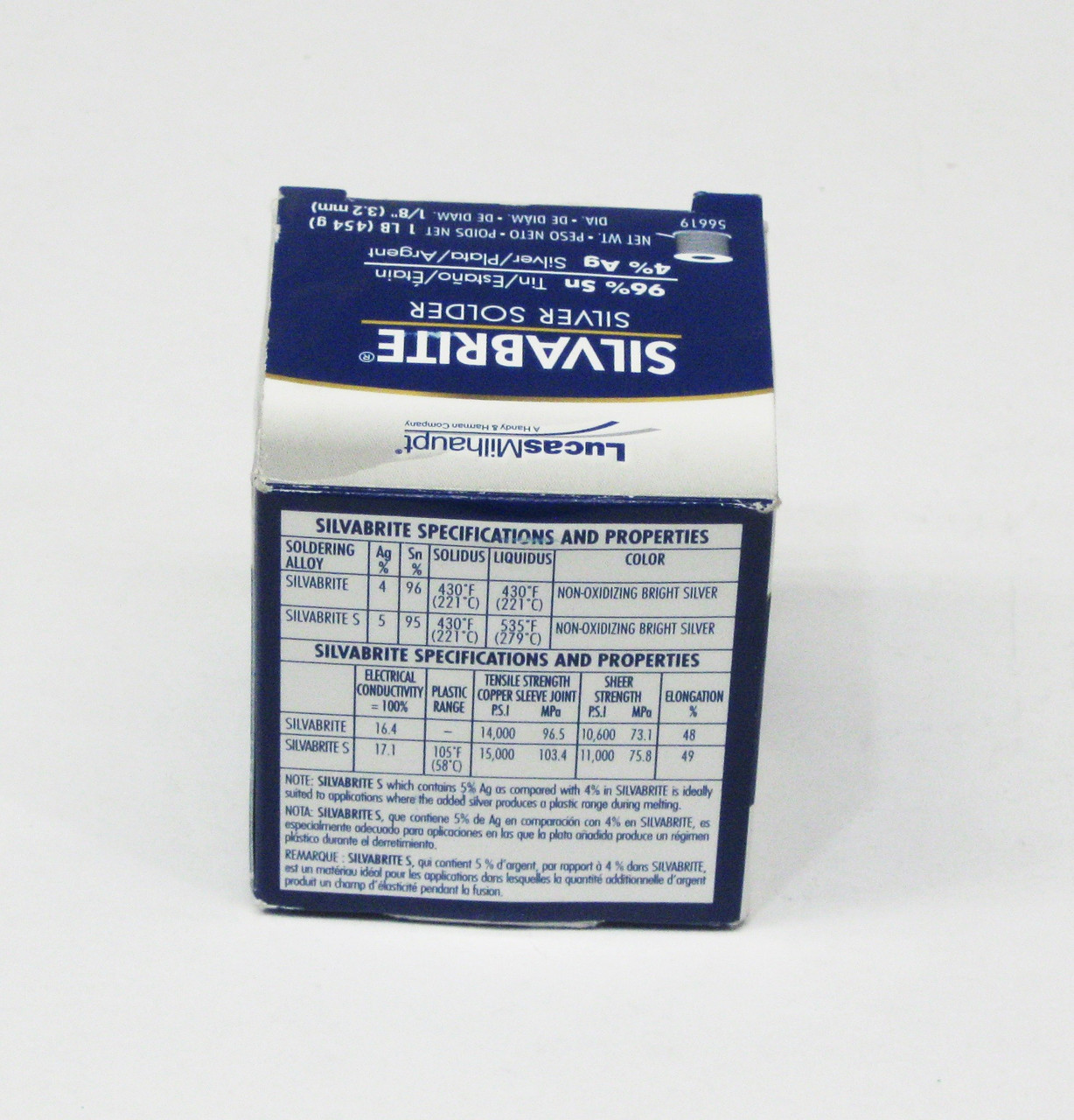 Silvabrite Silver Bearing Solder | Lucas Milhaupt/Wolverine | 56619