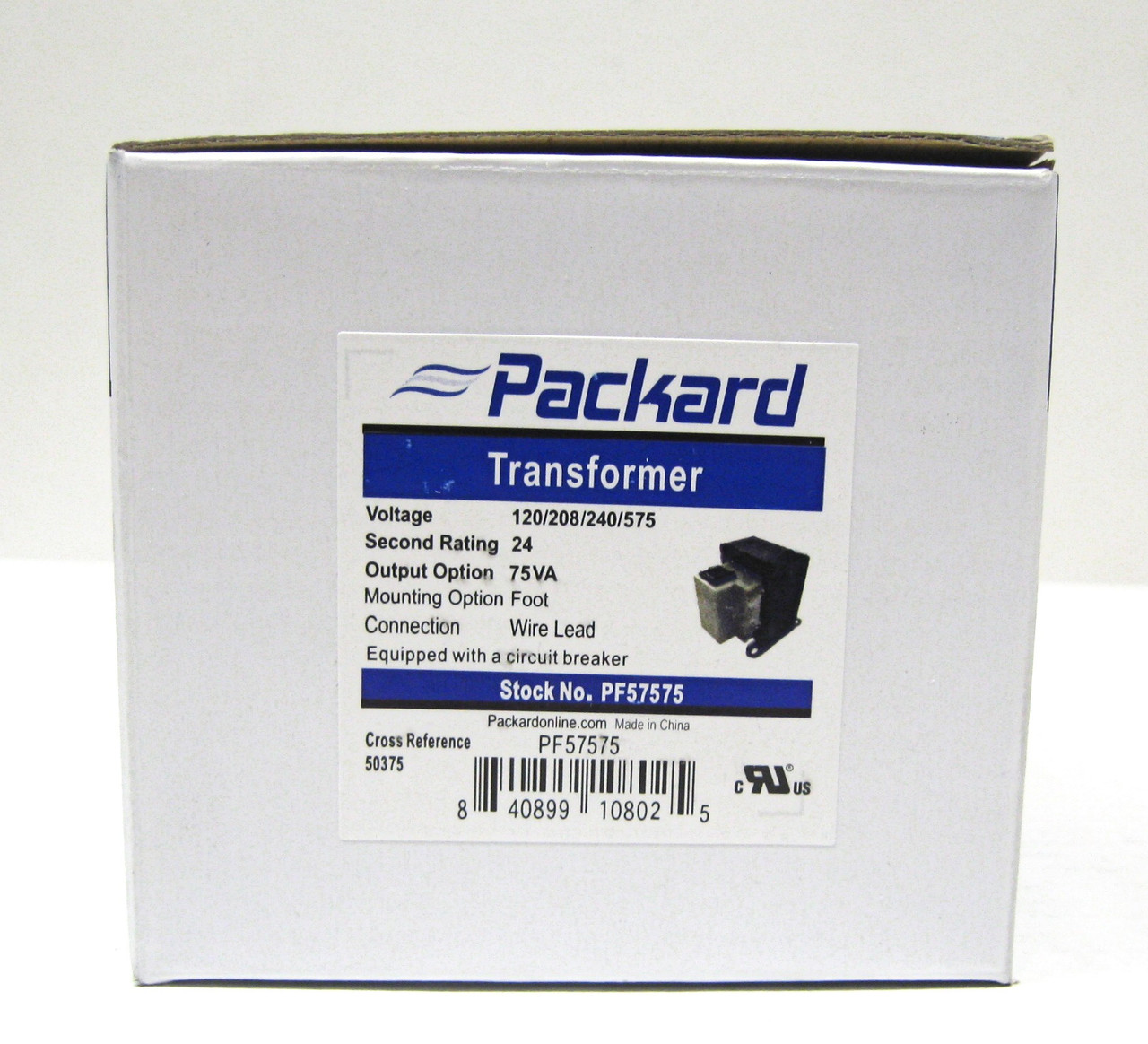 Packard Transformer 75va | McCombs Supply Co | PF57575