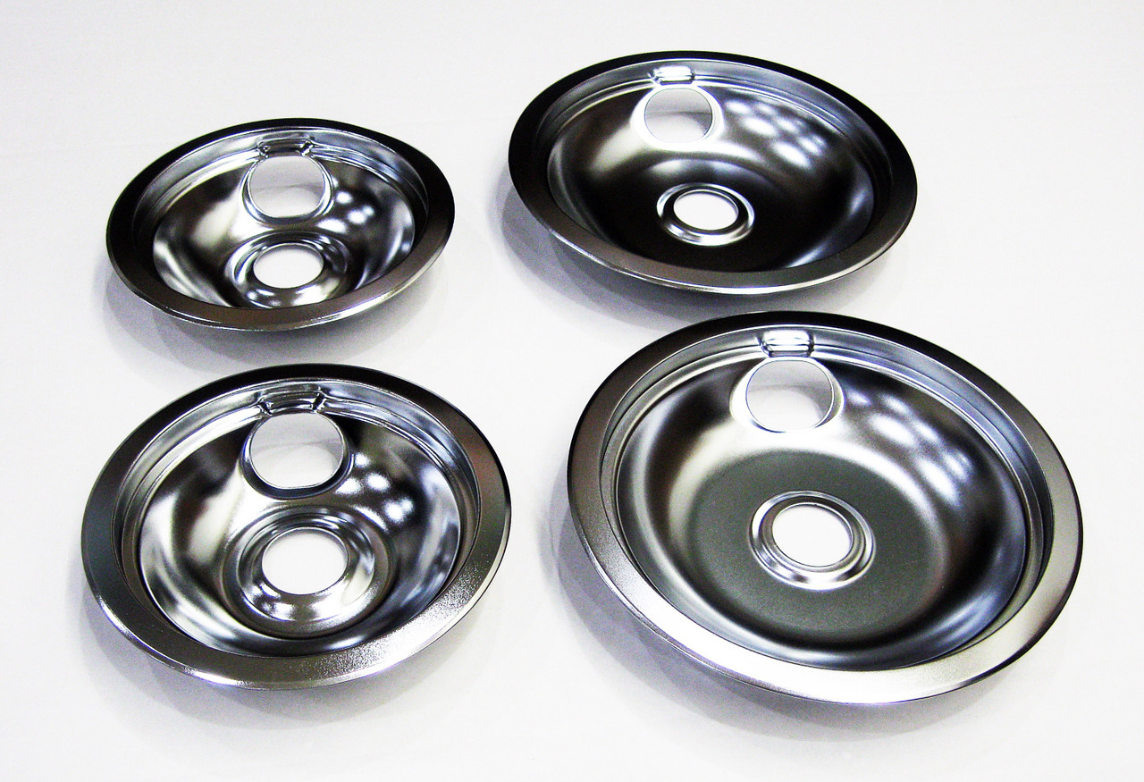 Chrome Drip Bowls for Electrolux | McCombs Supply | 316048413 316048414