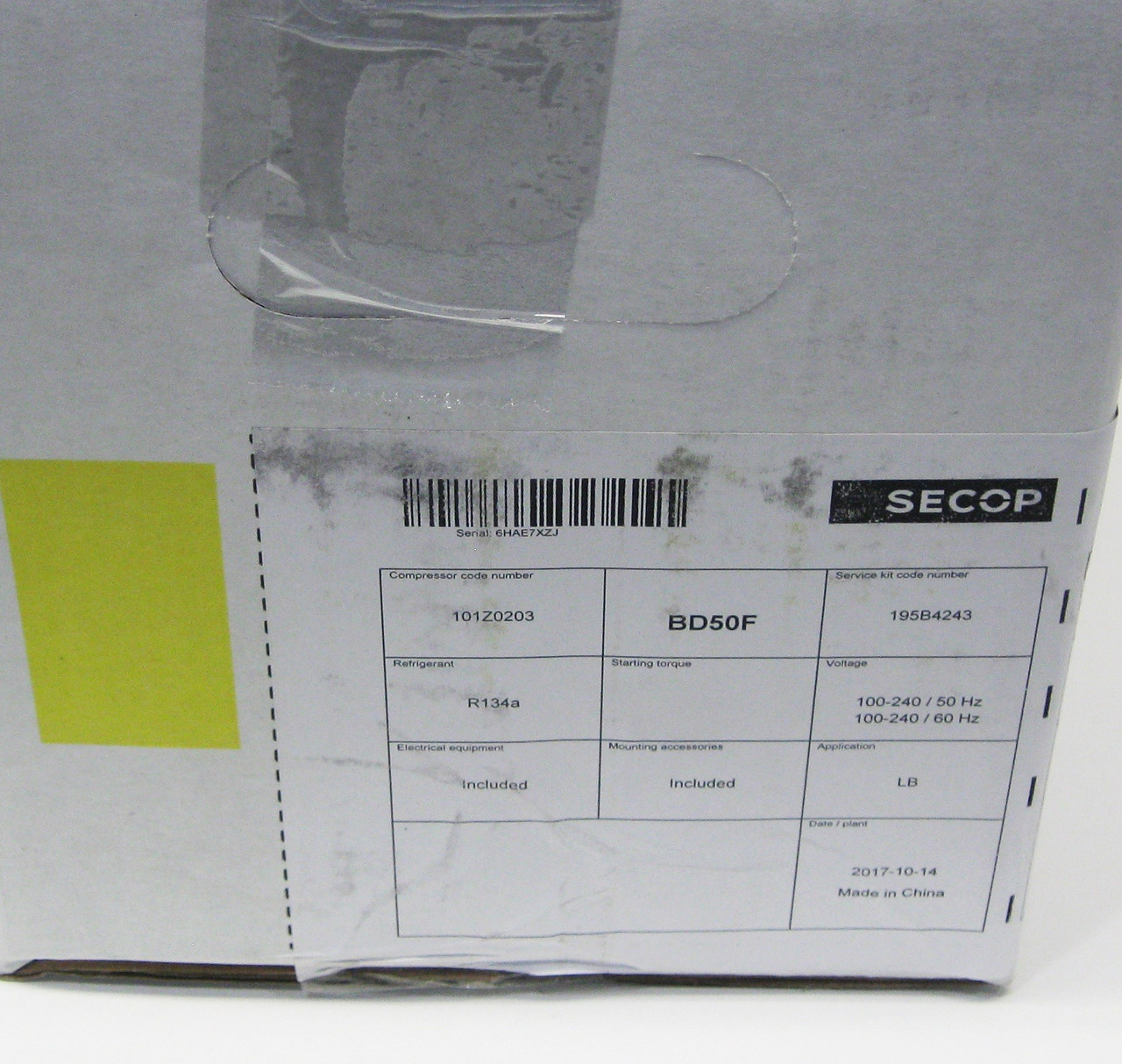 Secop DC Voltage Mobile Compressor | McCombs Supply Co | BD50F