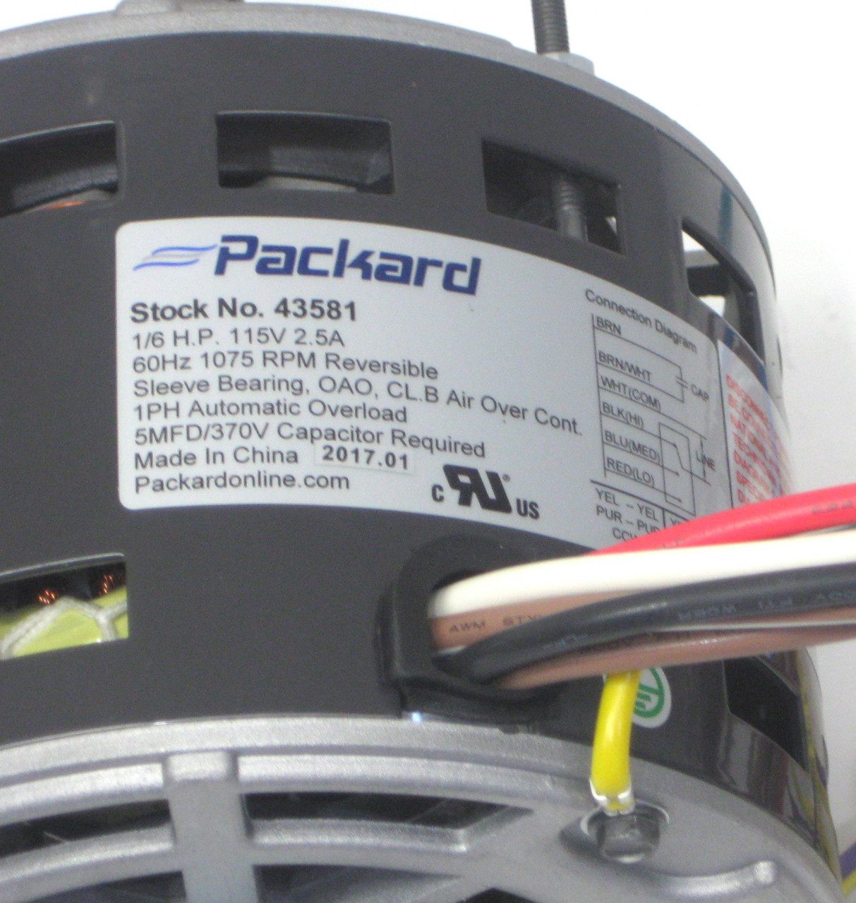 Packard Air Handler Motor | McCombs Supply Co | 43581