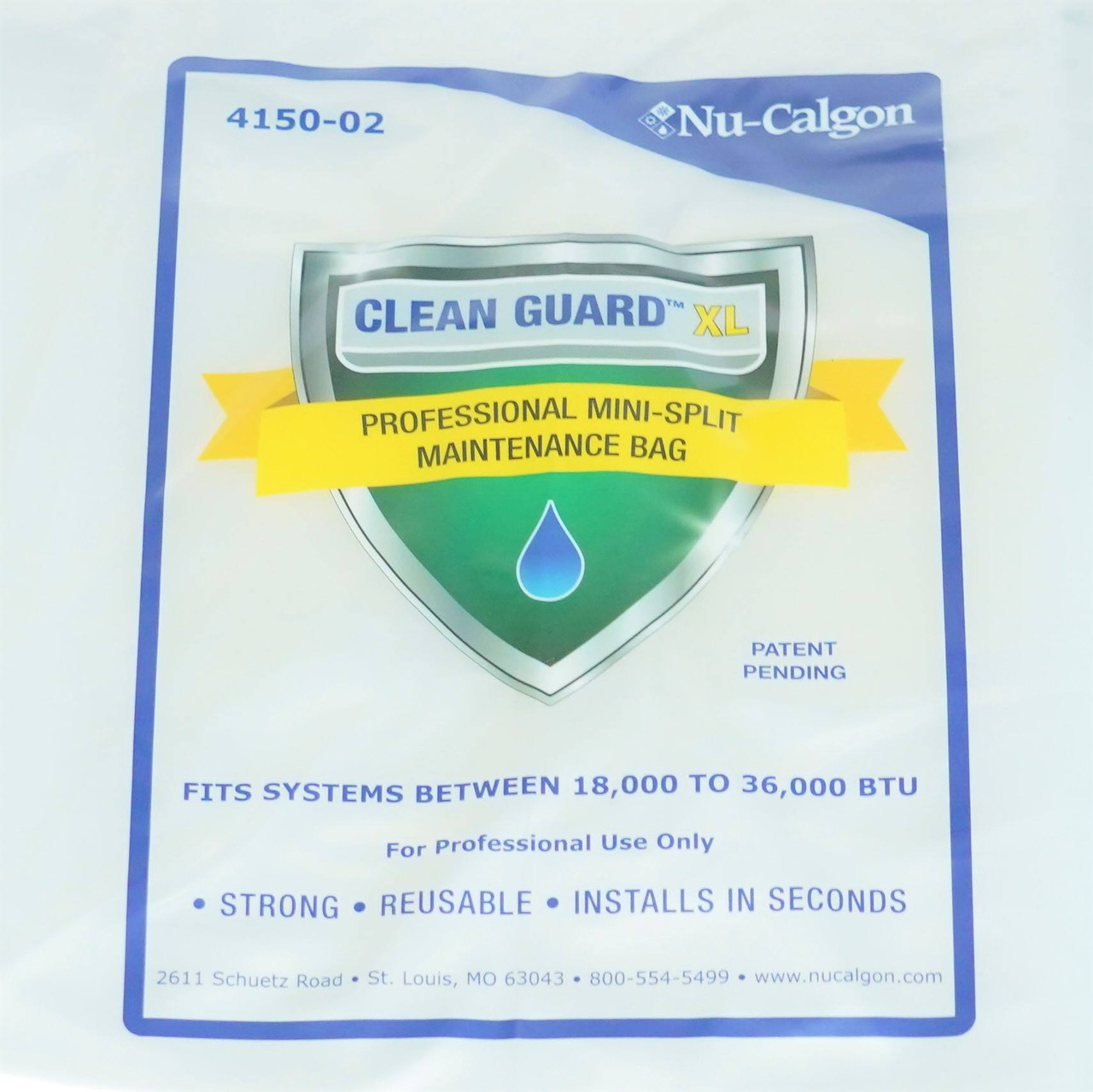 NuCalgon Clean Guard XL Min Split AC Bag | McCombs Supply Co | 4150-02