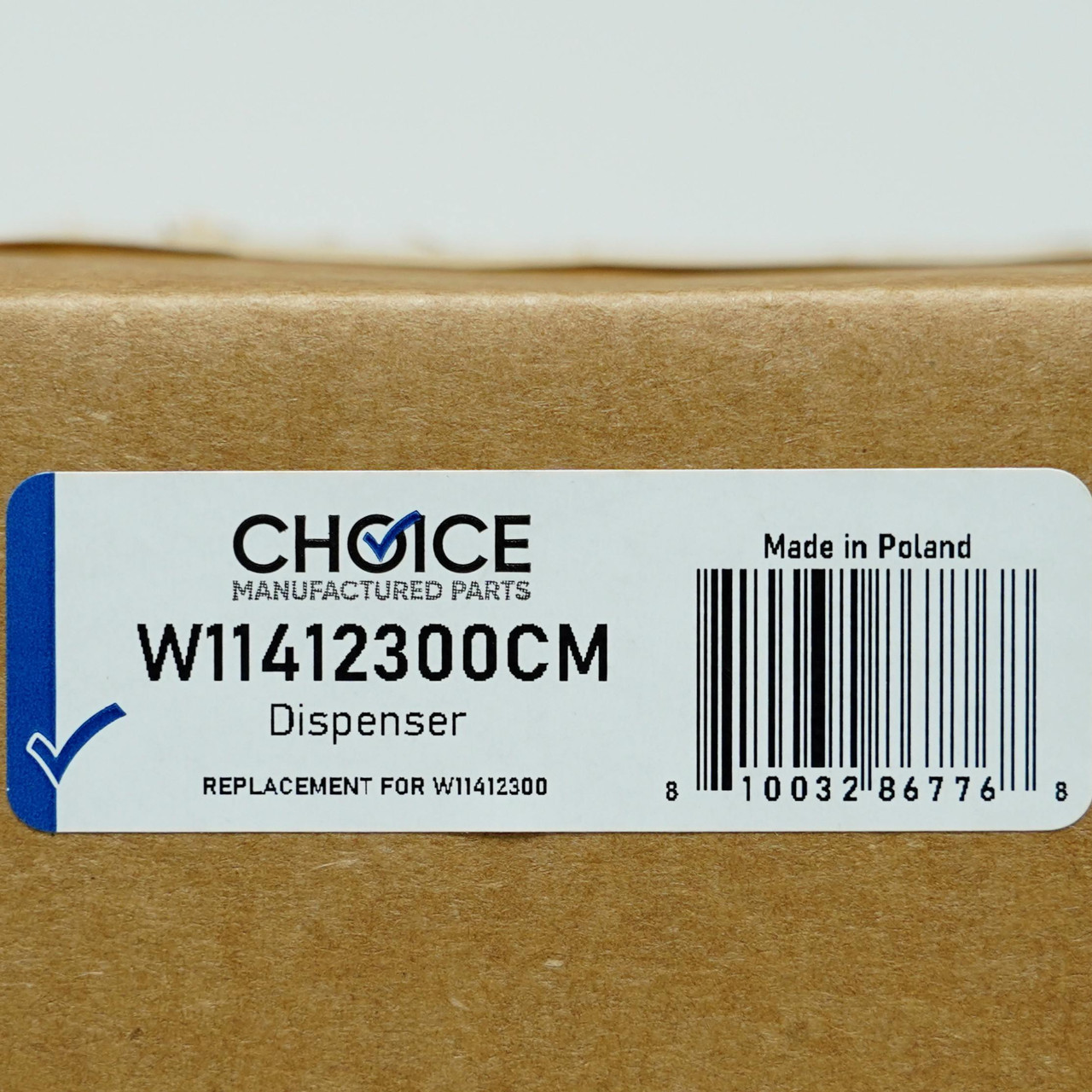 Dishwasher Dispenser for Whirlpool | McCombs Supply Co | W11412300CM