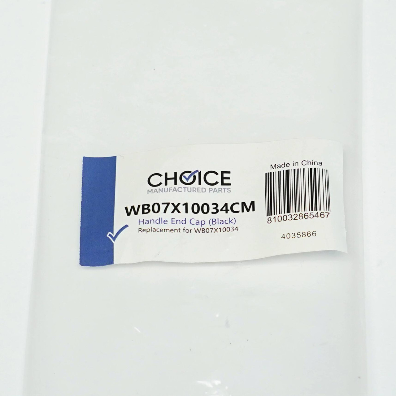 Oven Handle Black End Caps for GE | McCombs Supply | WB07X10034 Pack