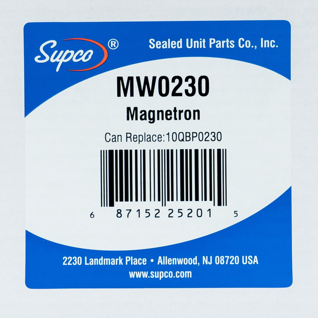 Microwave Magnetron Tube | McCombs Supply Co | Supco MW0230