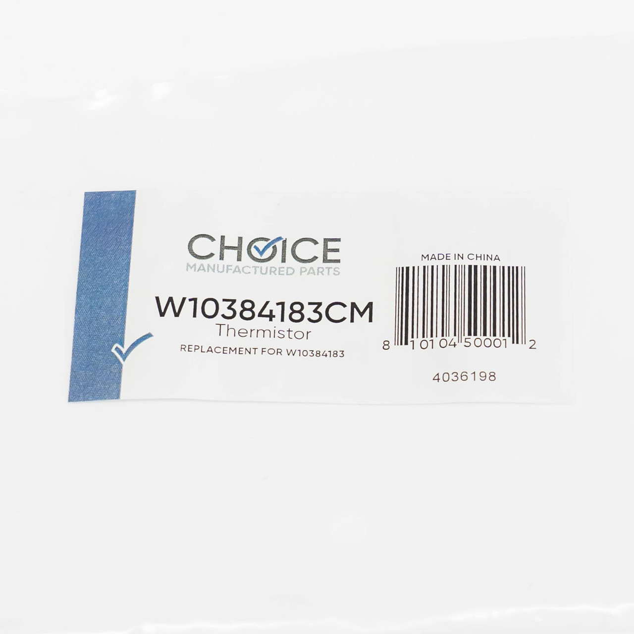 Refrigerator Thermistor for Whirlpool | McCombs Supply | W10384183CM