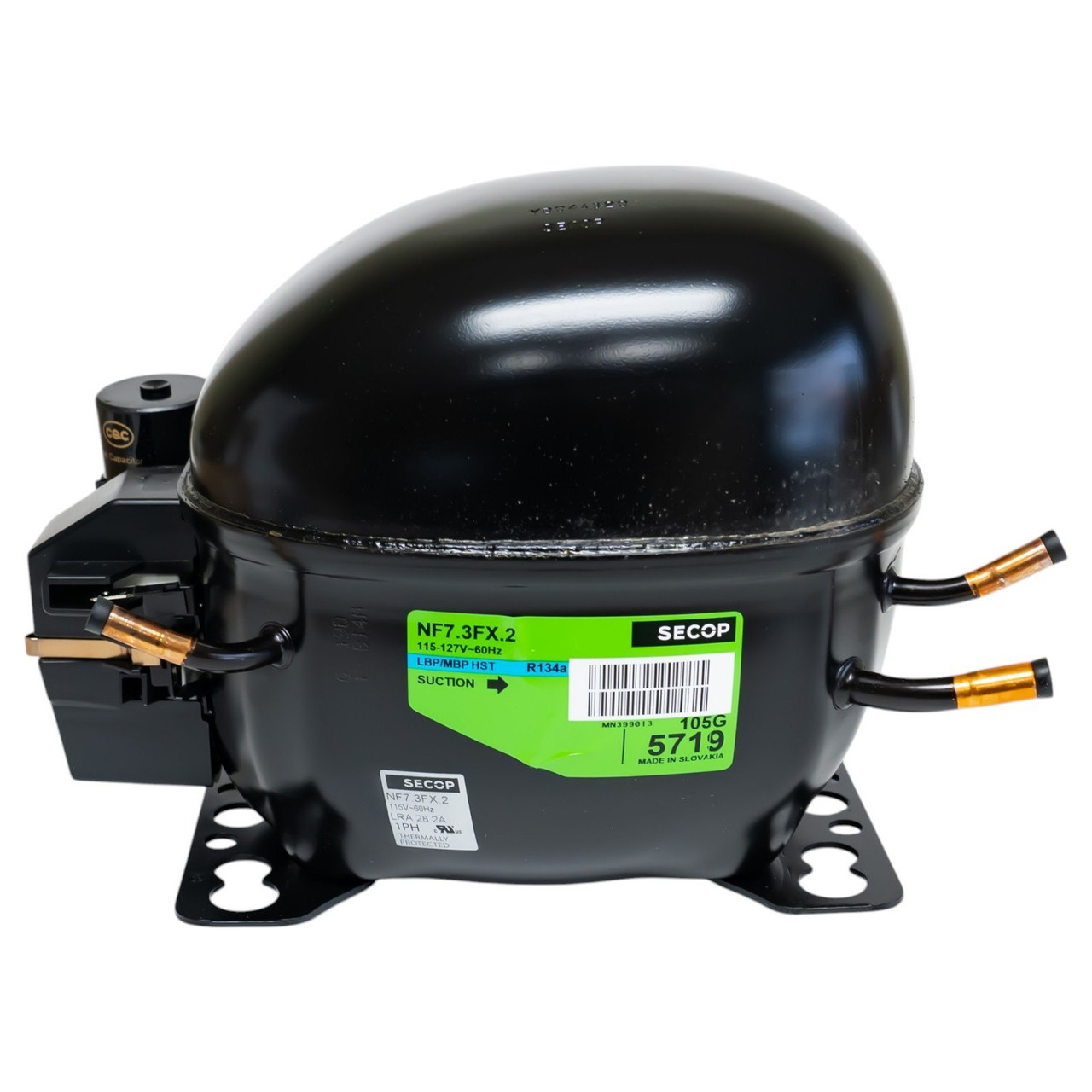 Secop Refrigeration Compressor 1/4 HP | McCombs Supply Co | NF7-3FX2