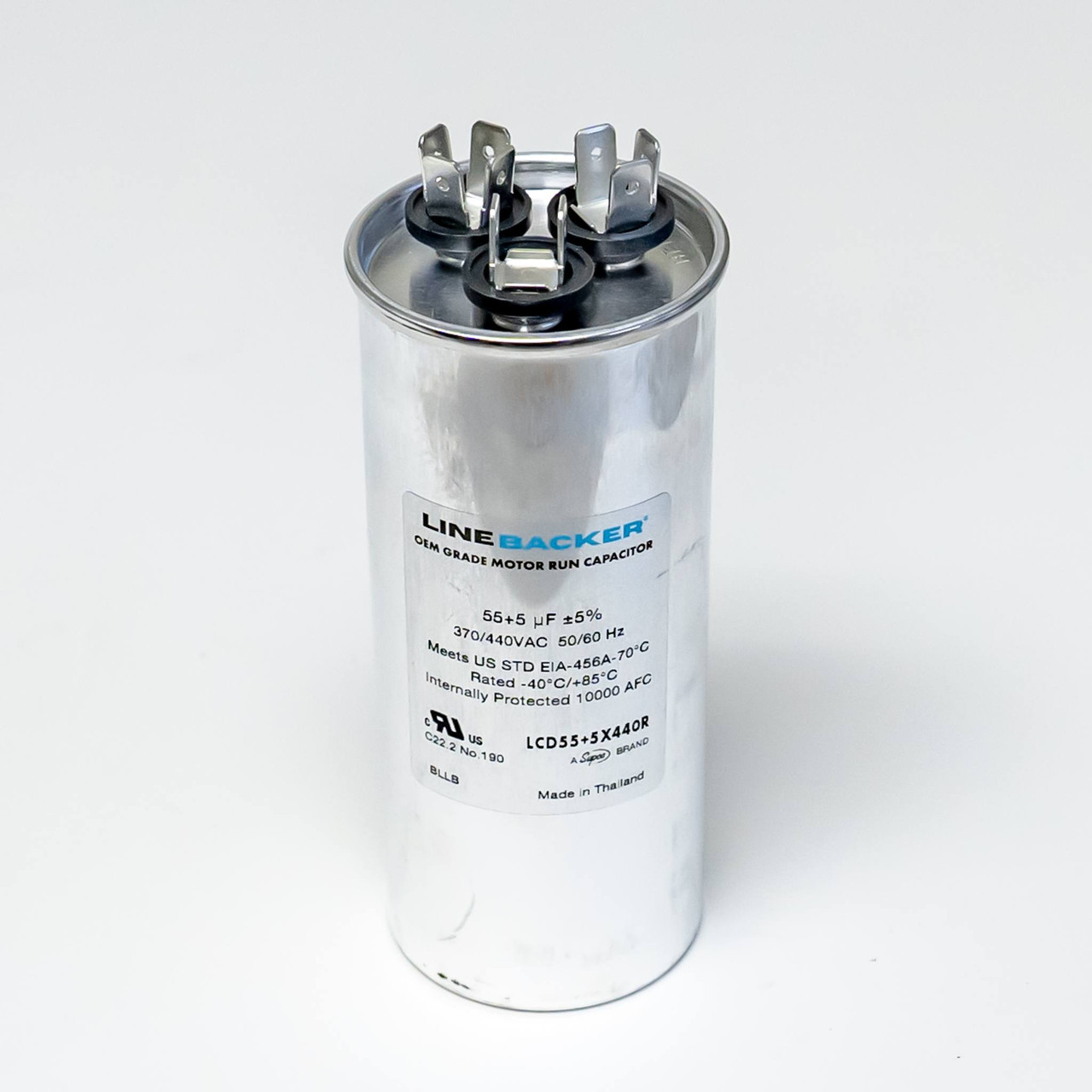 Supco Linebacker 55/5 MFD 440V Round Run Capacitor | McCombs Supply