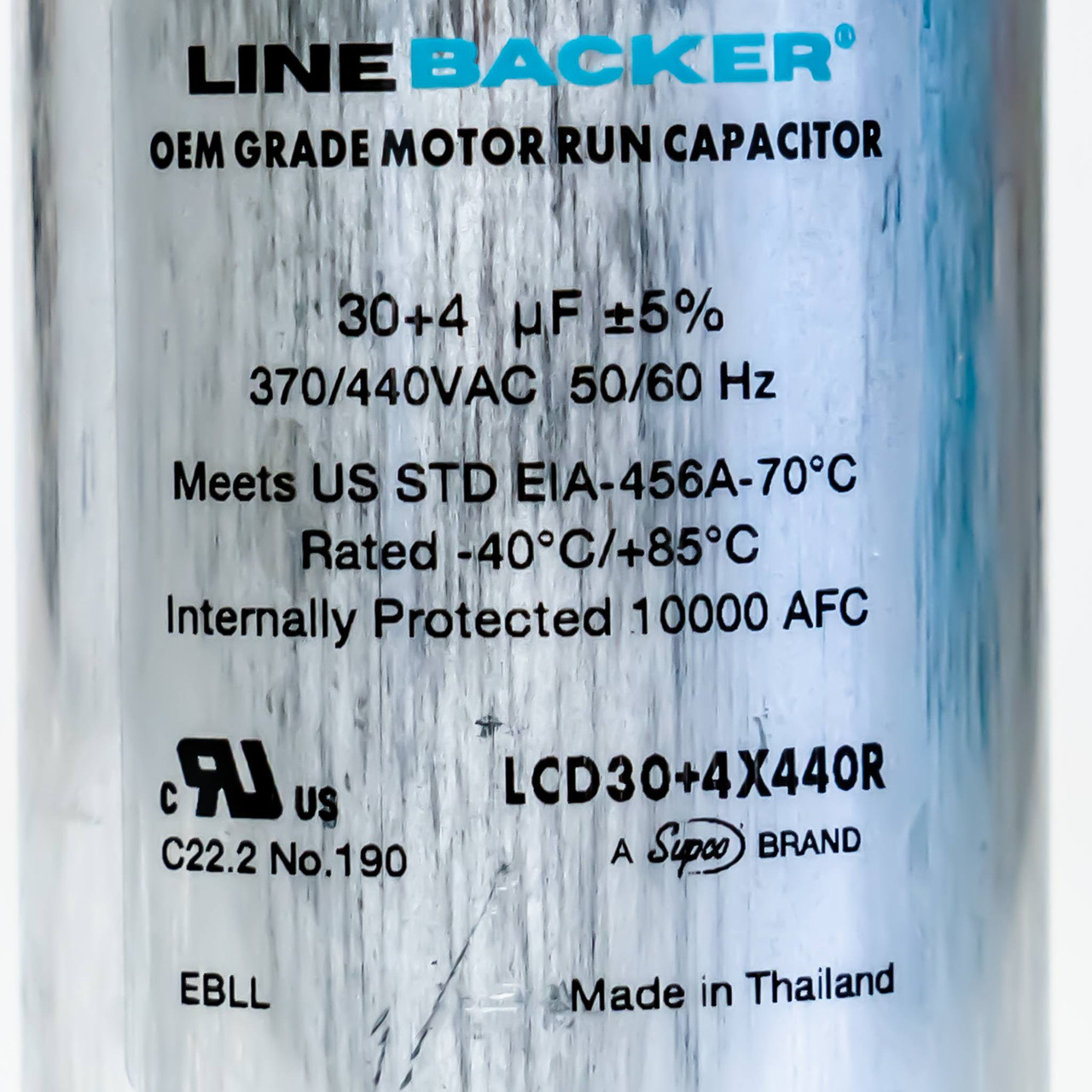Supco Linebacker 30/4 MFD 440V Round Run Capacitor | McCombs Supply