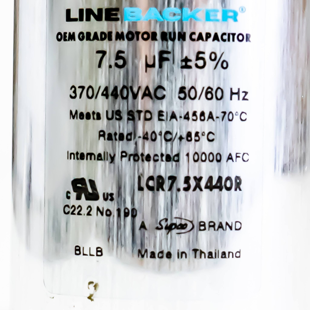 Supco Linebacker 7.5 MFD 440V Round Run Capacitor | McCombs Supply
