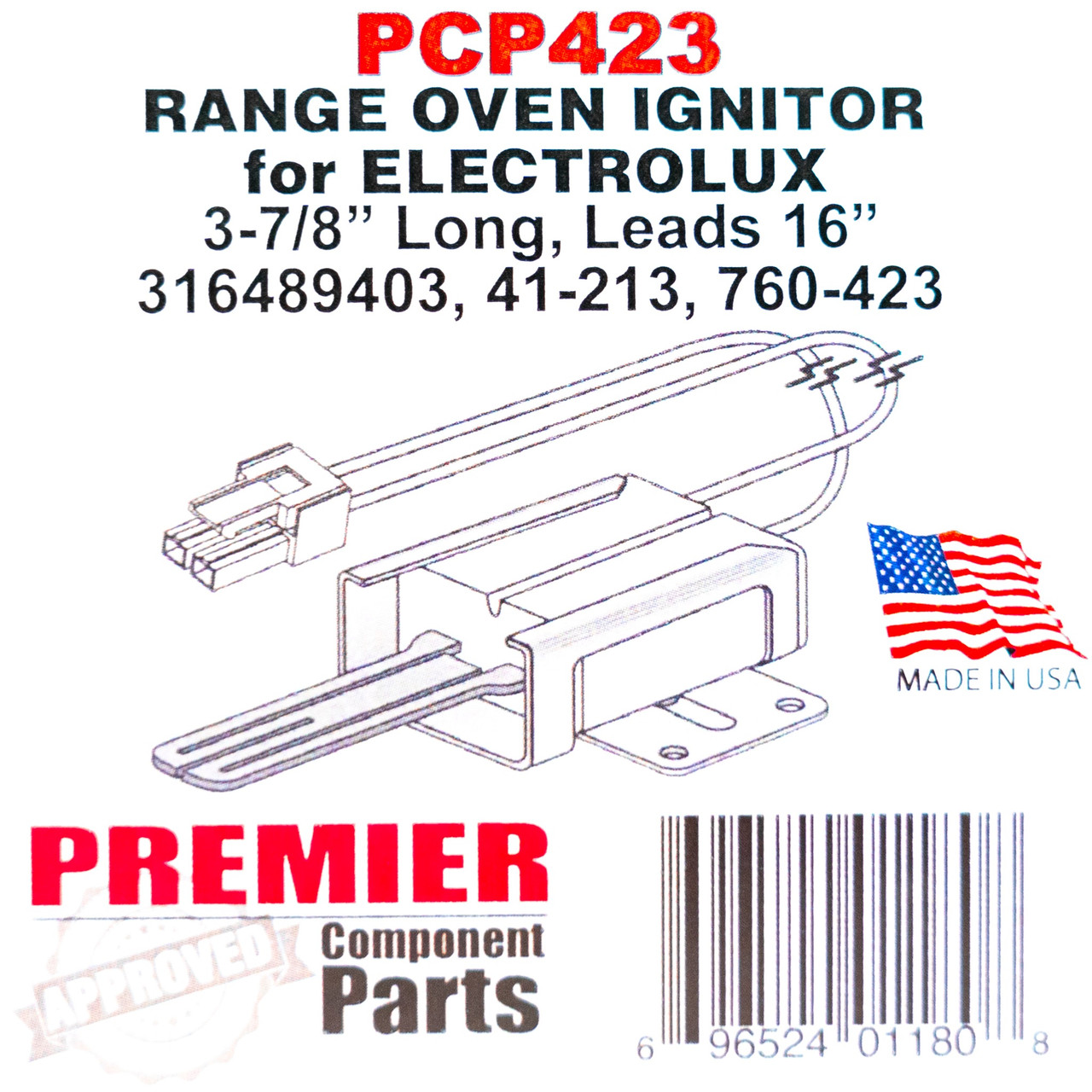 Gas Stove Oven Igniter for Electrolux | McCombs Supply Co | 316489403