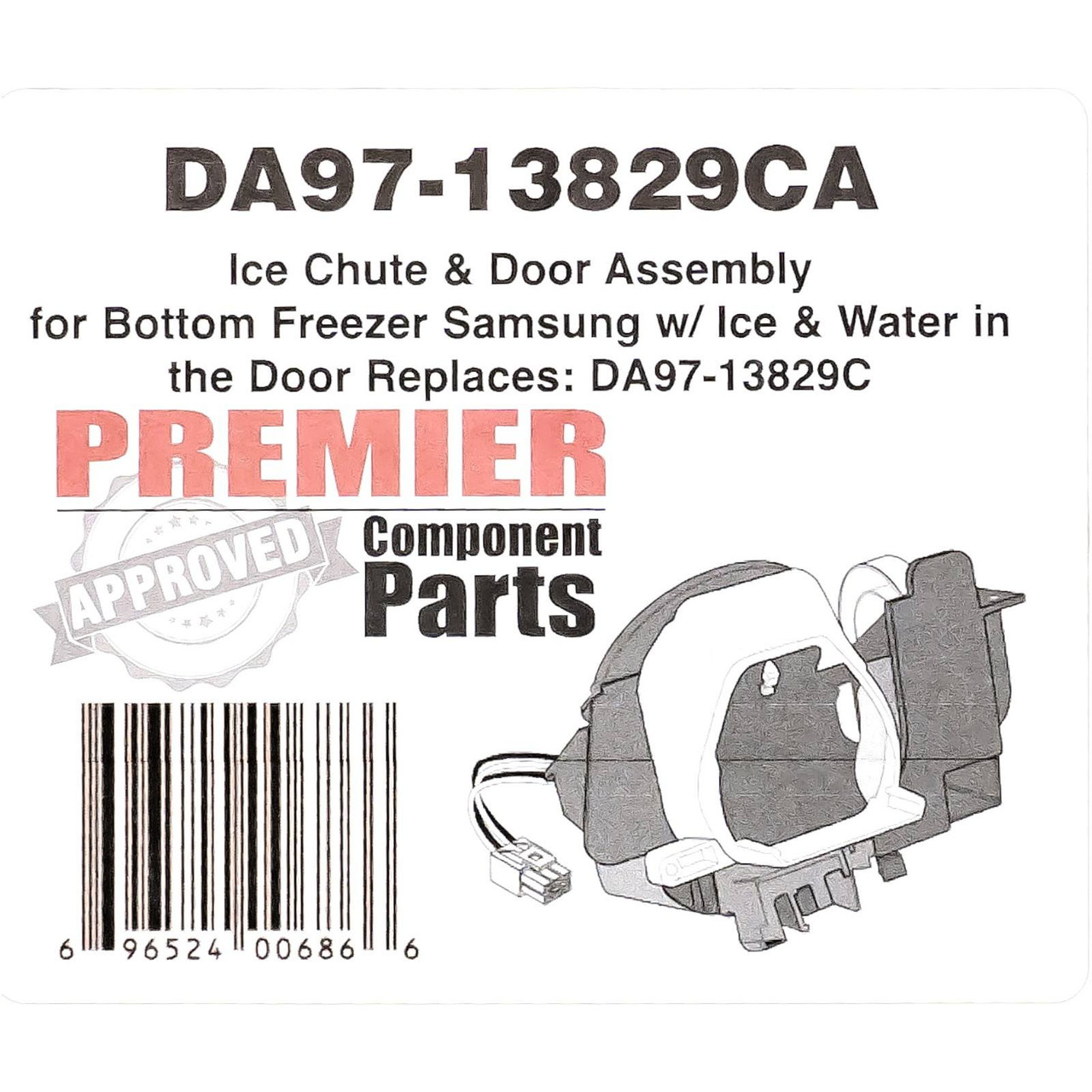 Refrigerator Ice Chute for Samsun | McCombs Supply Co | DA97-13829C