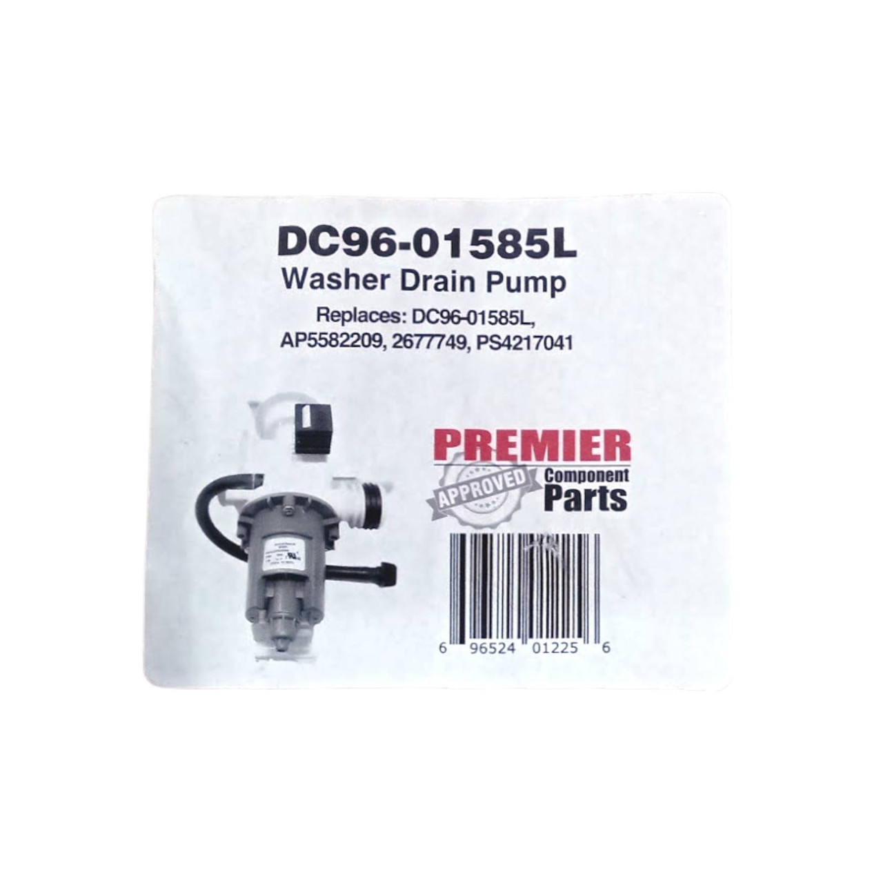 Washing Machine Drain Pump for Samsung | McCombs Supply | DC96-01585L