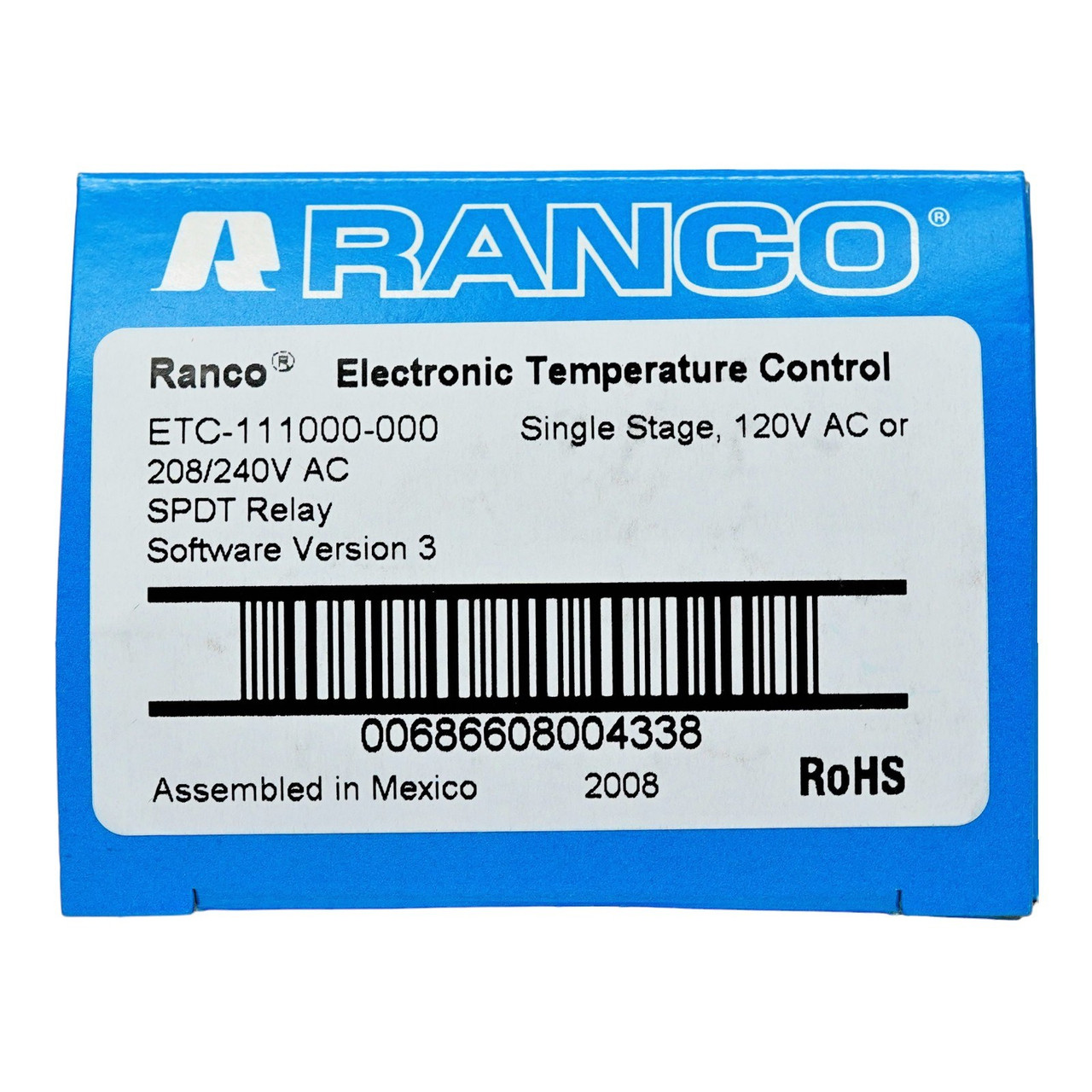 Ranco Temperature Electronic Control | McCombs Supply Co | ETC-111000