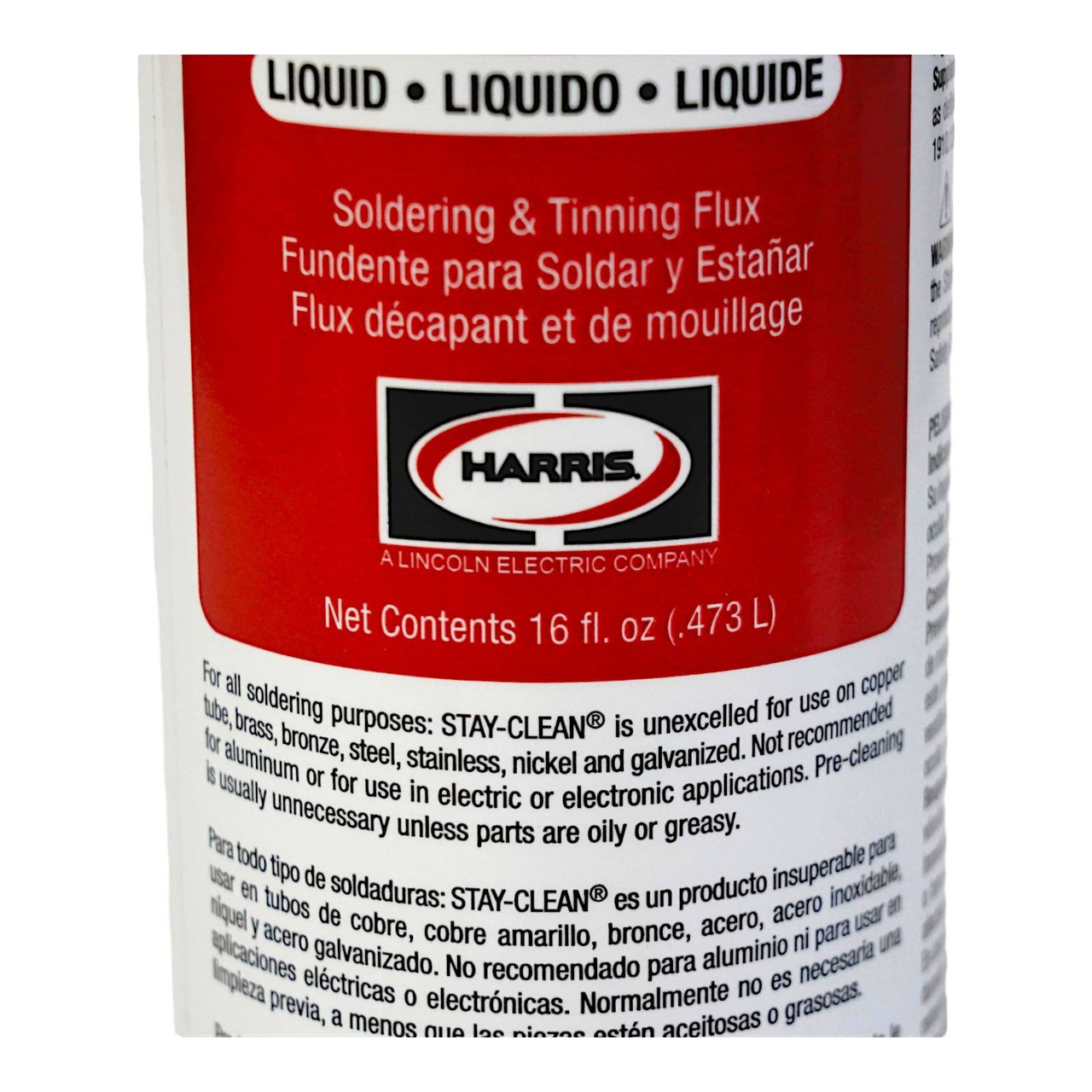 Harris Stay-Clean Liquid Flux 16 oz Bottle | McCombs Supply | SCLF16