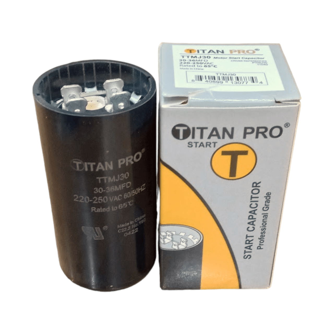 Titan 30-36 Mfd 220-250 Volt | Start Capacitor | McCombs Supply Co