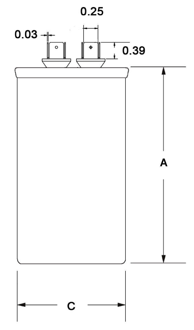 TitanPro TRC30 30 MFD 370 Volt Round Motor Run Capacitor | McCombs ...
