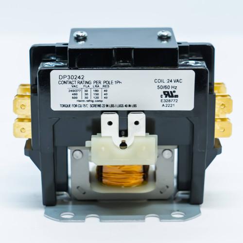 Supco Contactor 30 FLA 24 V 2 Pole | McCombs Supply Co | DP30242