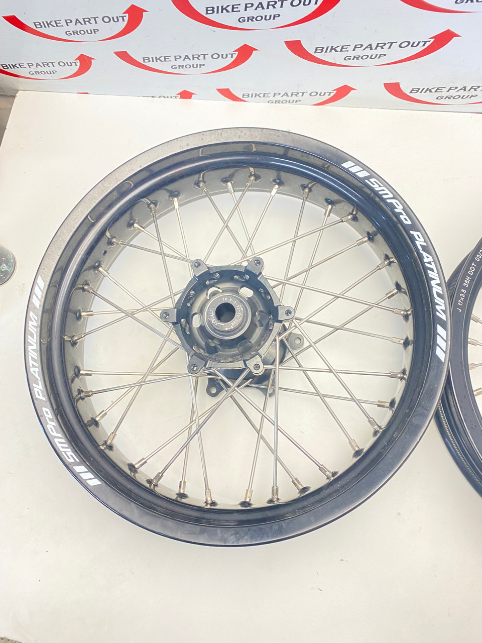 Motard front rear wheel SM PRO Yamaha WR450F WRF450 19-23 WR250F 20-23 ...