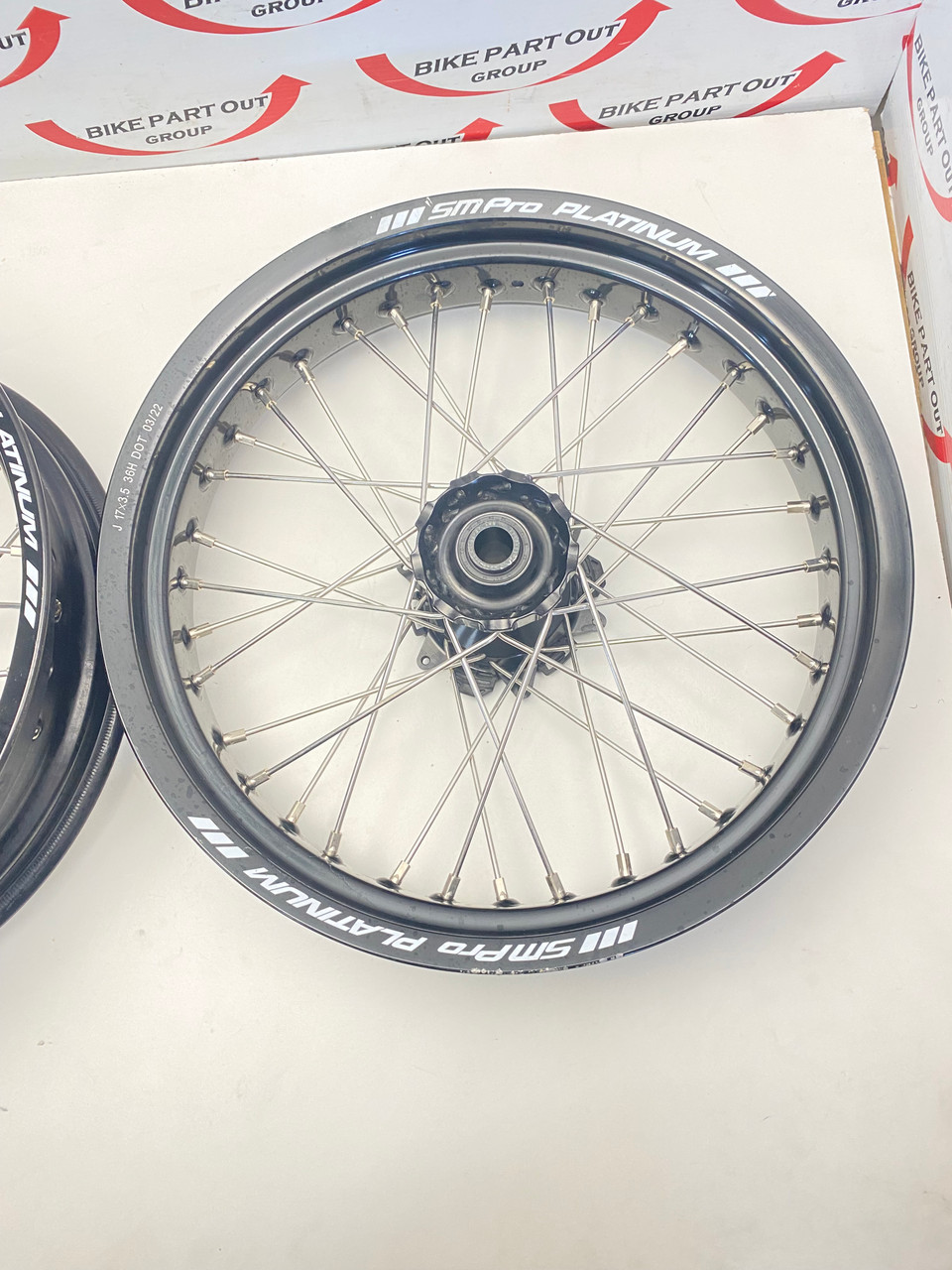 Motard front rear wheel SM PRO Yamaha WR450F WRF450 19-23 WR250F 20-23 ...