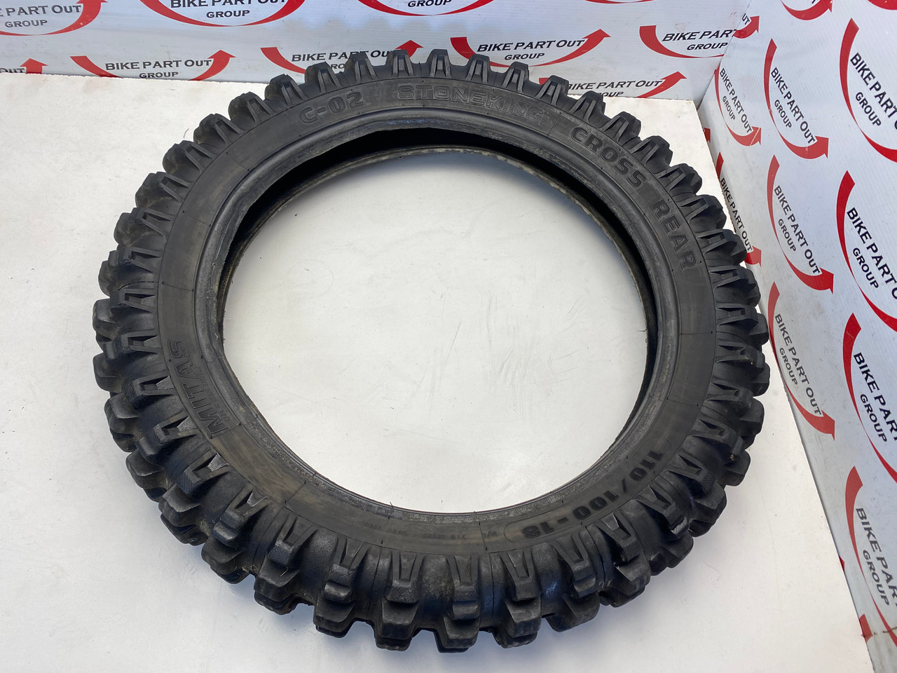Mitas MX C-02 110/100-18 Stone King Off Road Motocross Rear Tyre - Bike ...