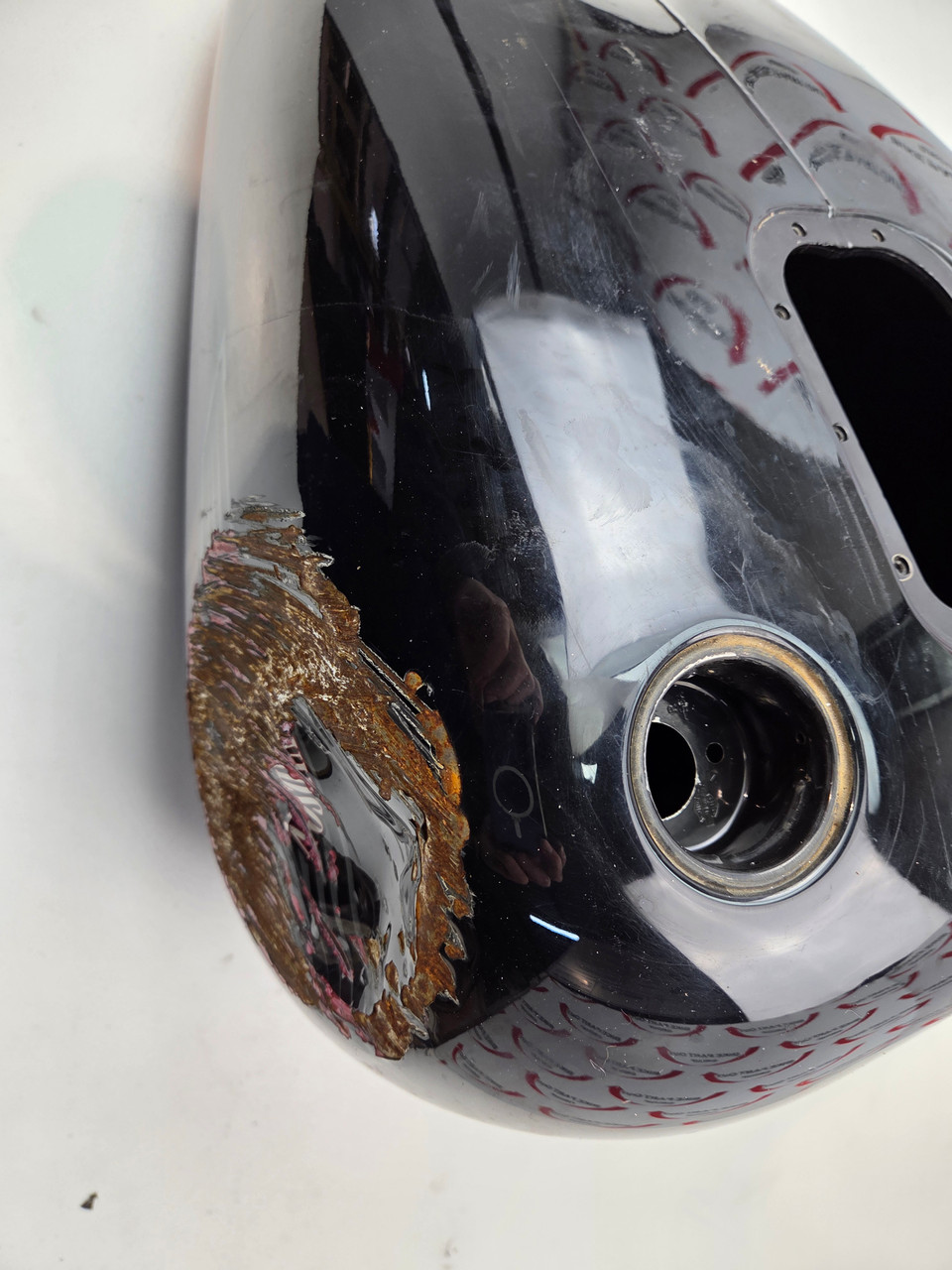 Fuel Petrol tank scratch/ dent Harley Davidson Softail EFI 01-07 61625 ...