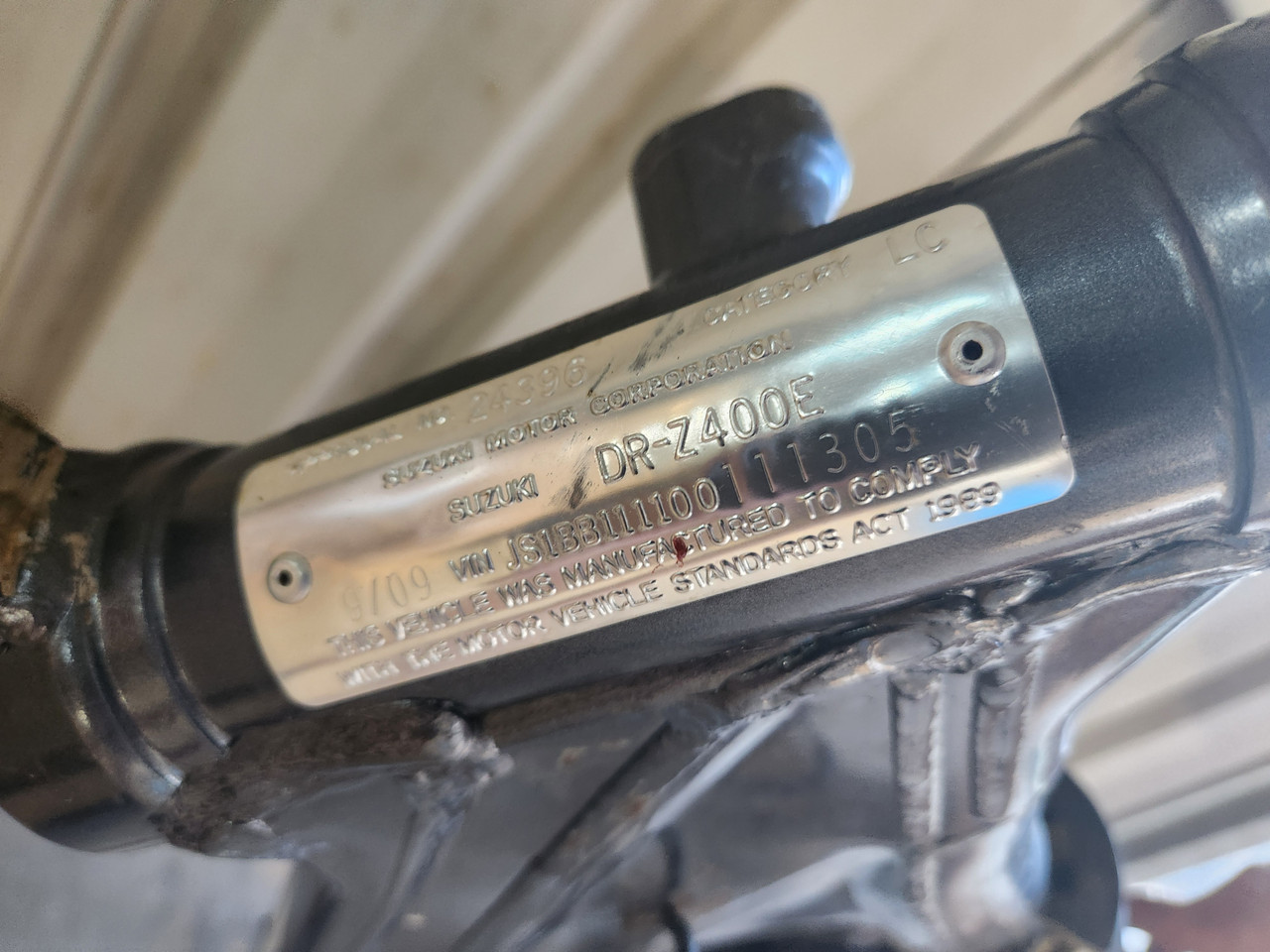 Frame Clear Title AU Suzuki DRZ400 DRZ 400 E 41100-29F14-YU8 - Bike ...