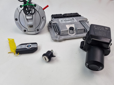 Coded Keyless ride Ignition switch CDI Fuel cap key BMW S1000 XR K69 22 ...