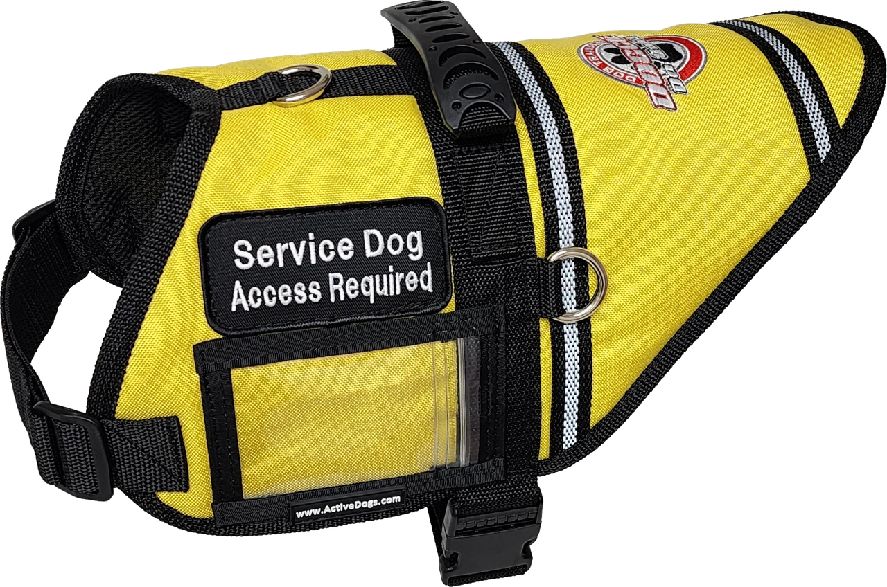 Custom Logo Working Service Dog S&R Vest at ActiveDogs.com